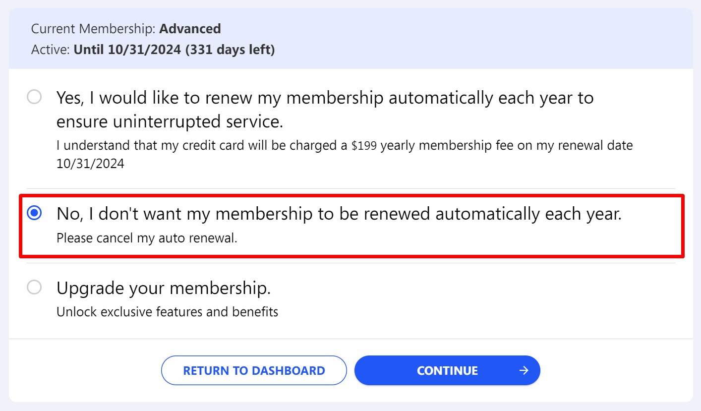 How do I cancel my membership auto-renewal? – Help Center