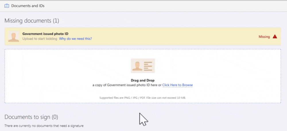 How do I upload my government issued photo ID? – Help Center