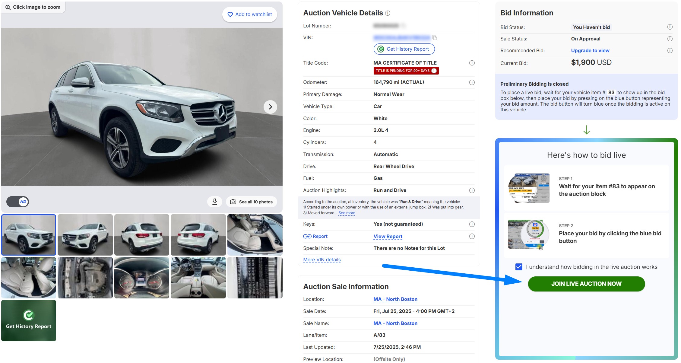 Live bidding for Basic Members – Help Center